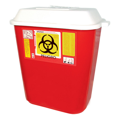 Recolector de polipropileno para punzocortantes volumen: 26.0 a 30.20 ...