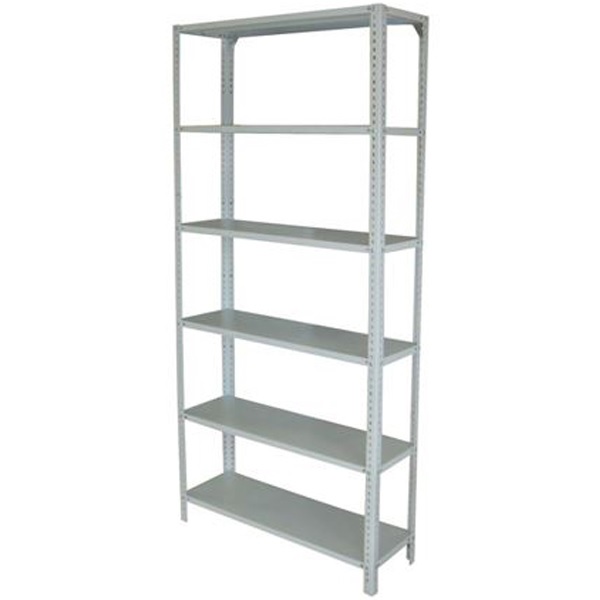 Anaquel esqueleto de 6 entrepaños de 91 x 45 x 220 cm en acero calibre ...
