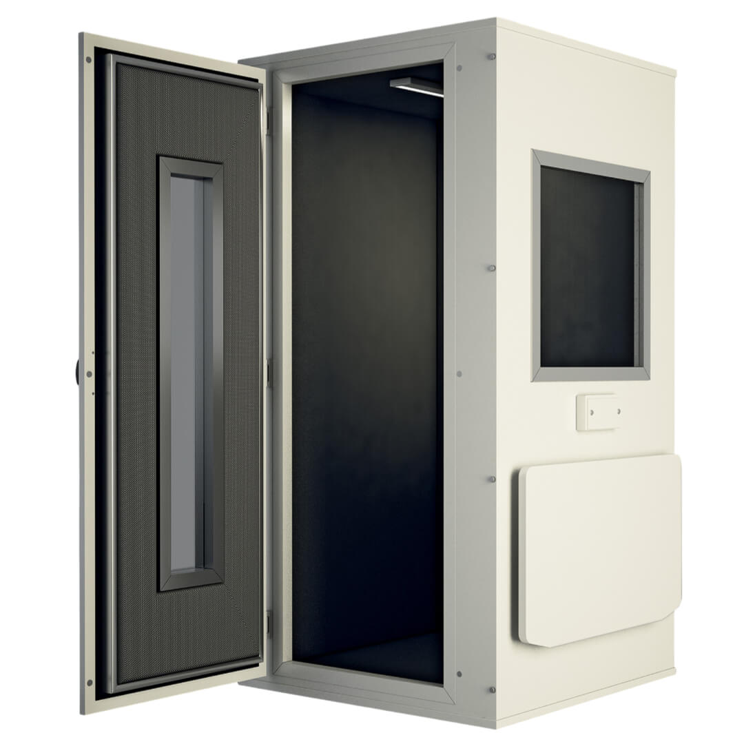 Cabina audiométrica PRO28F 1x1, marca Puma Soundproofing, PSN-PRO28F