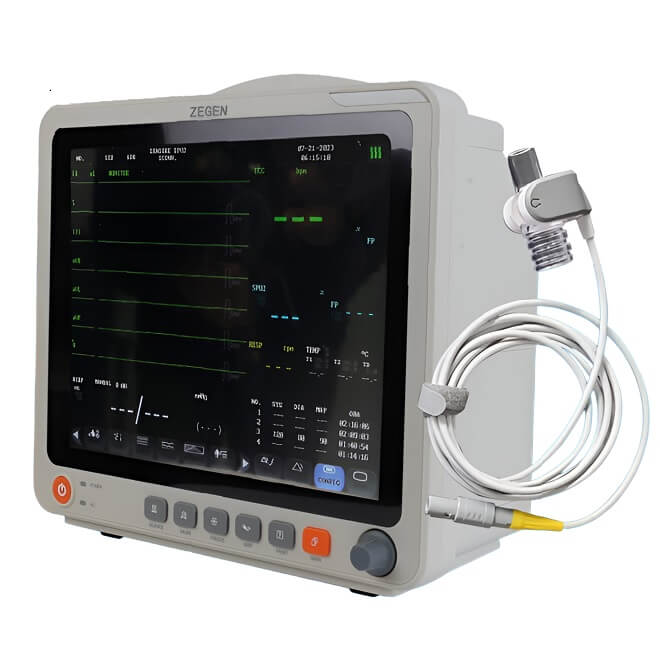 Monitor de signos vitales con capnografia ZGN-7D-CAP, marca ZEGEN, ZEN ...