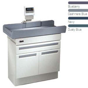 Mesa de exploración pediatrica 640 con báscula color navy, marca ...